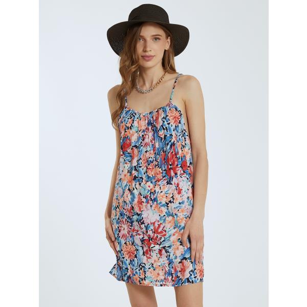 Floral φόρεμα σε ροζ | Celestino