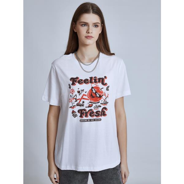 Unisex βαμβακερό t-shirt σε λευκό, 2,99€ | Celestino