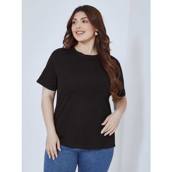 Monochrome t-shirt in black, 9.99€ | Celestino