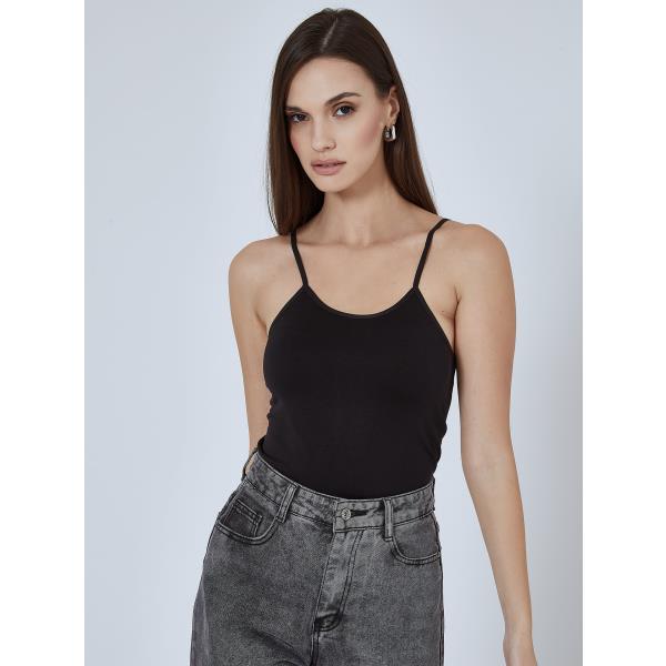 Elastic top in black | Celestino