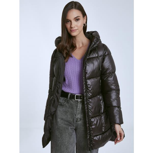 Jacket with side slits in black | Celestino